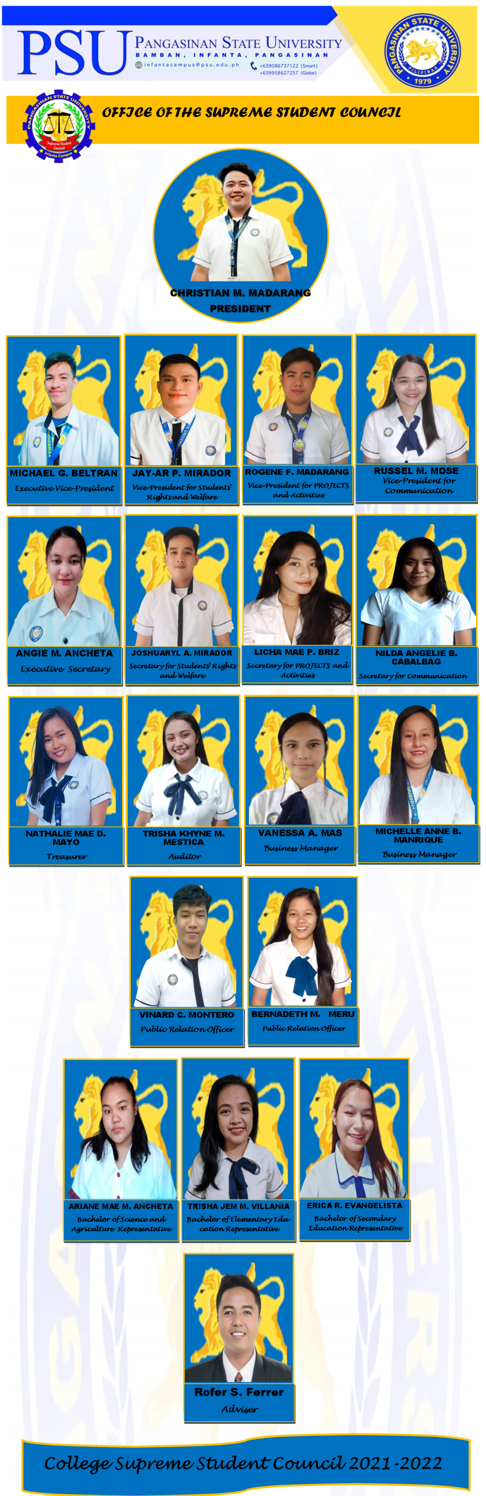 PSU-IC SSC | Pangasinan State University Infanta Campus